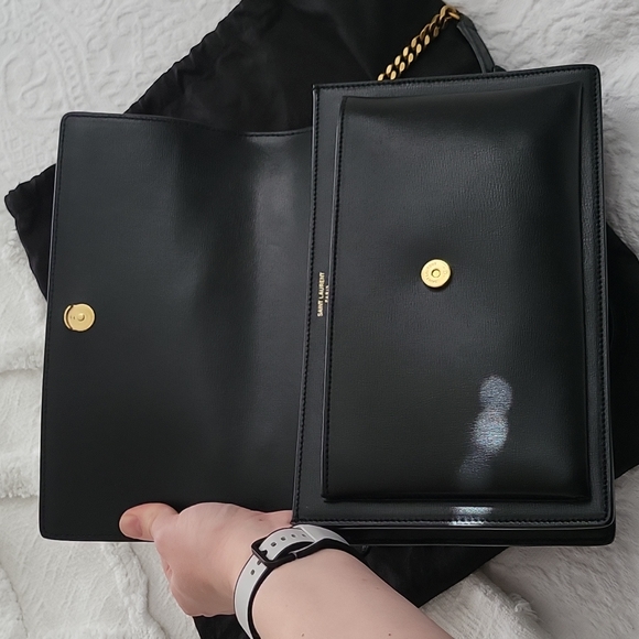 Yves Saint Laurent | Bags | Ysl Sunset Medium Leather Top Handle Bag In ...